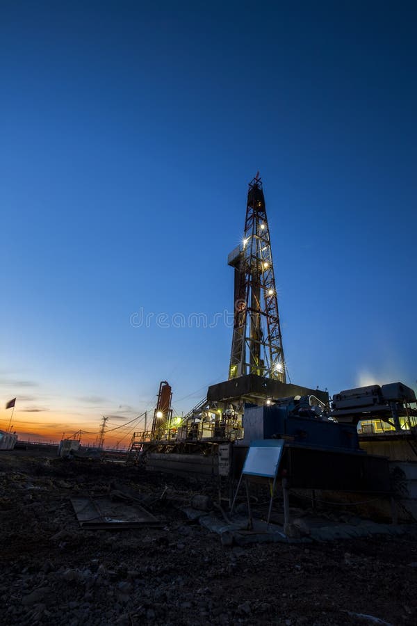 The oil field derrick stock photo. Image of exploration - 99502238