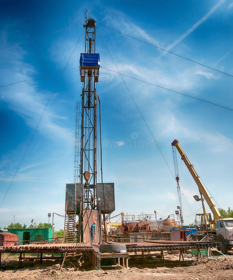 Oil field stock image. Image of crude, engineering, hydraulic - 94052883