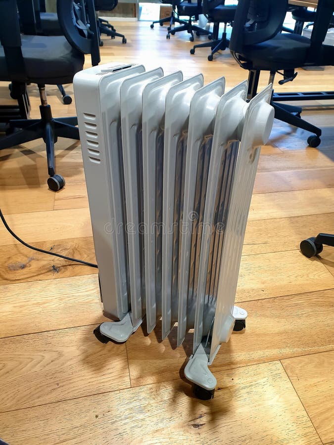 Oil Filled Radiator Used in Office Stock Photo - Image of economic ...
