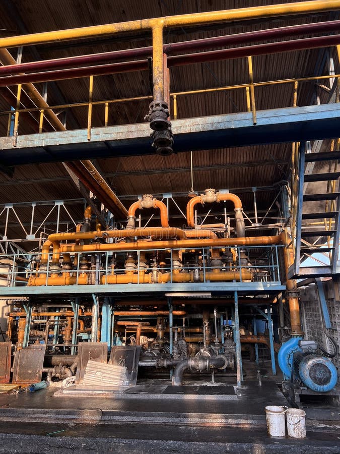 Oil Filling and Draining Pipelines Stock Photo - Image of pipelines ...