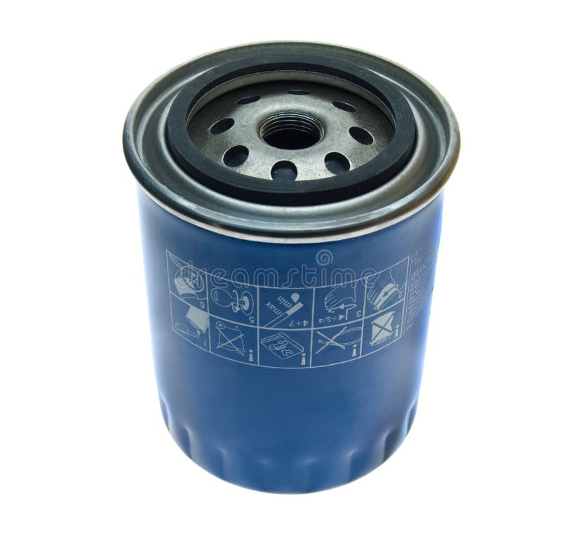 Engine Oil Filter Isolated stock photo. Image of vehicle - 10341034