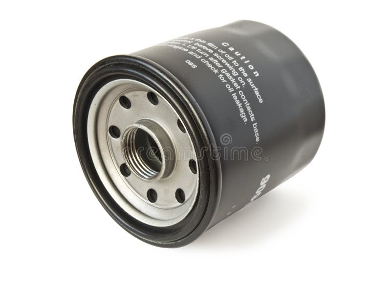 Engine Oil Filter Isolated stock photo. Image of vehicle - 10341034