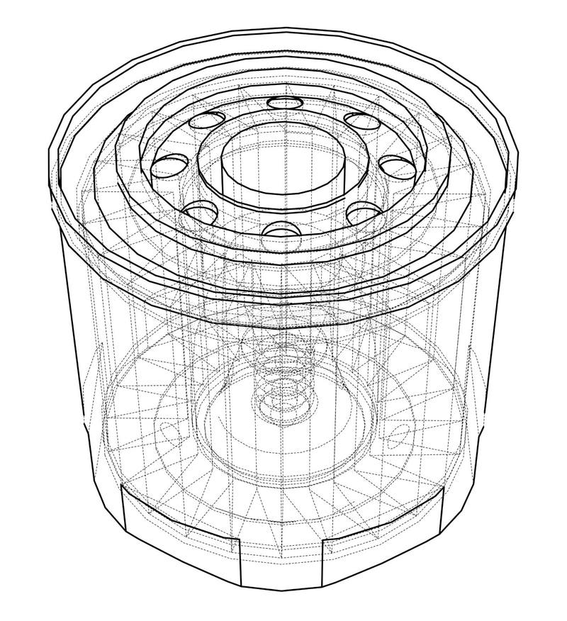 Oil filter concept stock illustration. Illustration of change - 190037186