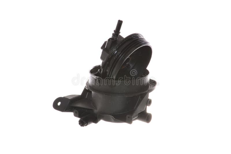 Oil Filter Isolated on White Background Stock Photo - Image of ...