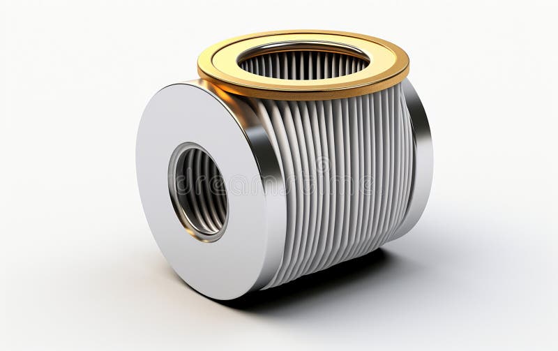 Oil Filter in Isolation stock image. Image of education - 344466955