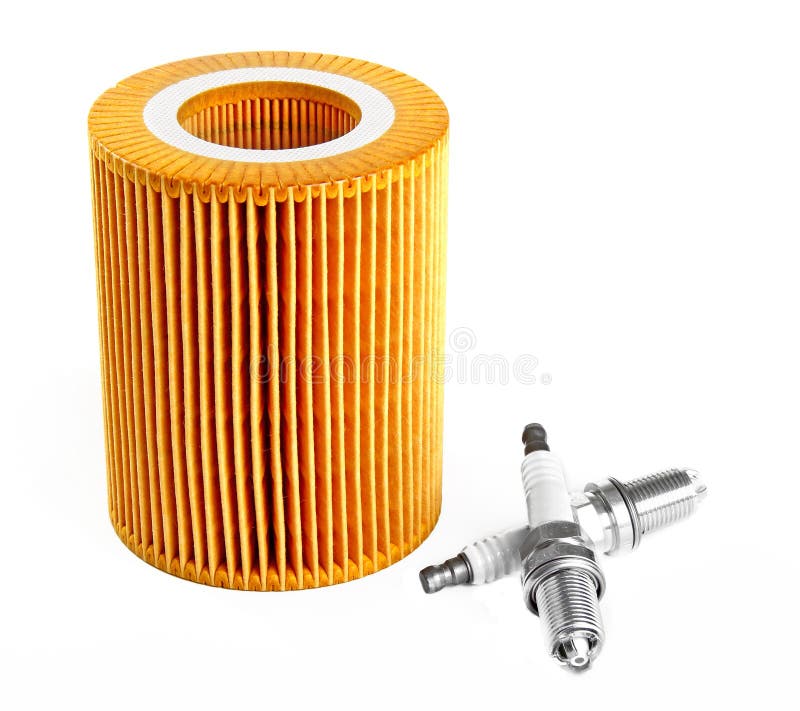 Oil Filter Two Spark Plugs Stock Photos - Free & Royalty-Free Stock ...