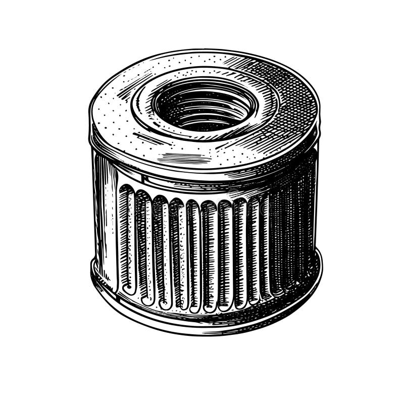 Oil Filter Mechanical Drawing Stock Illustrations – 41 Oil Filter ...