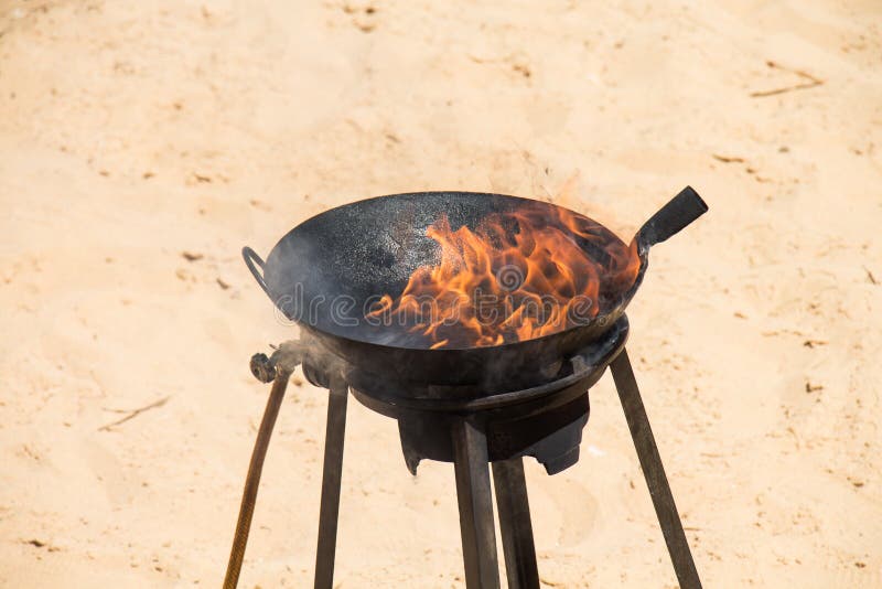 Oil-fired Heat stock image. Image of culinary, industry - 41166575