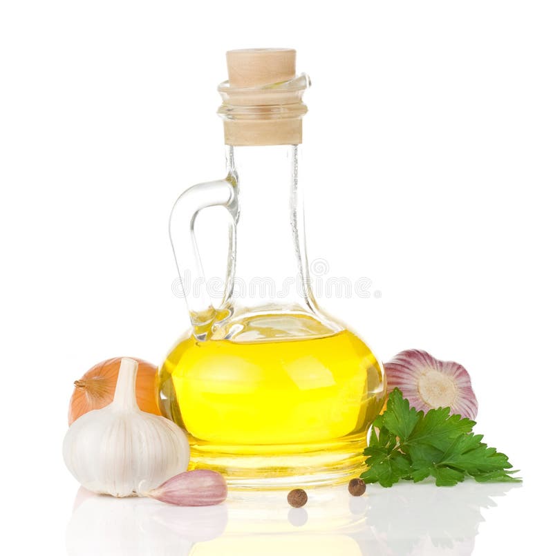Olive Oil, Herbs and Spices Stock Photo - Image of kitchen, gourmet ...