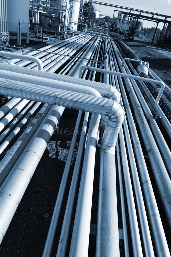 Oil, Gas and Fuel Installation Stock Image - Image of petrochemical ...