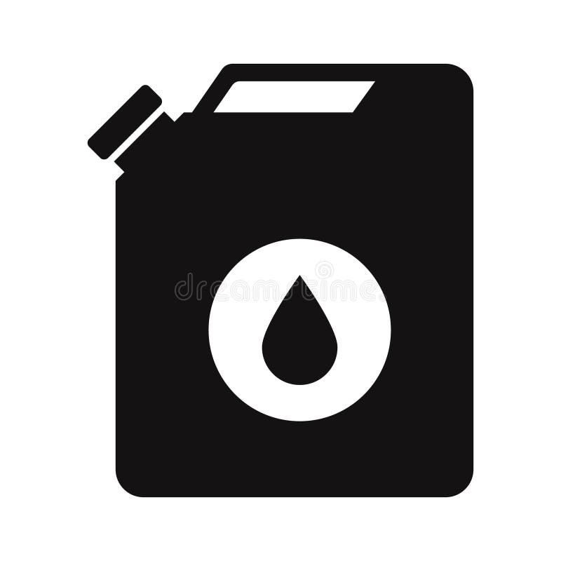 Oil Gallon Vector Icon Symbol Isolated on White Background Stock Vector ...