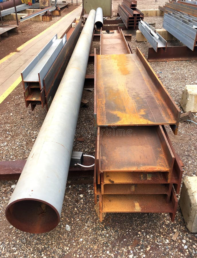 Oil and Gas Offshore Industry Structural Steel Pipe Work Stock Image ...