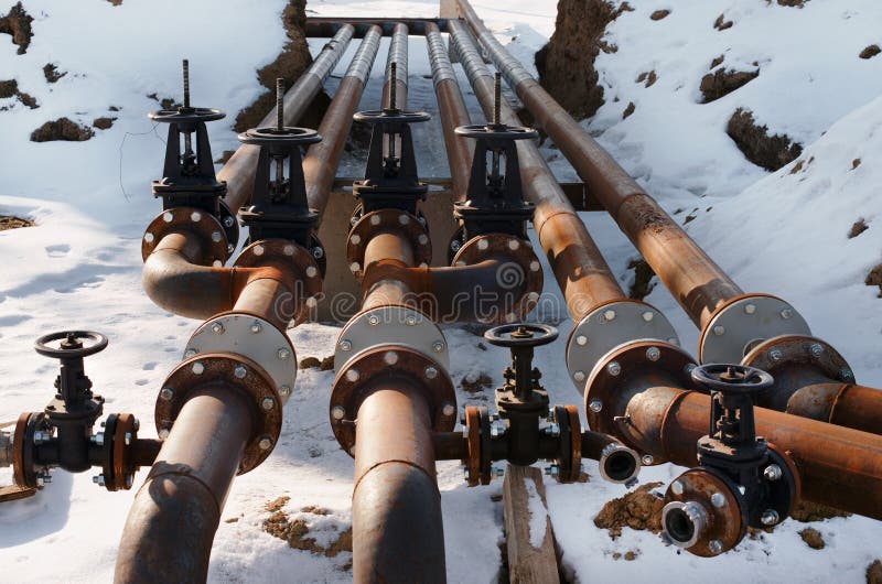 Oil and Gas Pipe Line Valves Stock Image - Image of fuel, pipes: 131700761