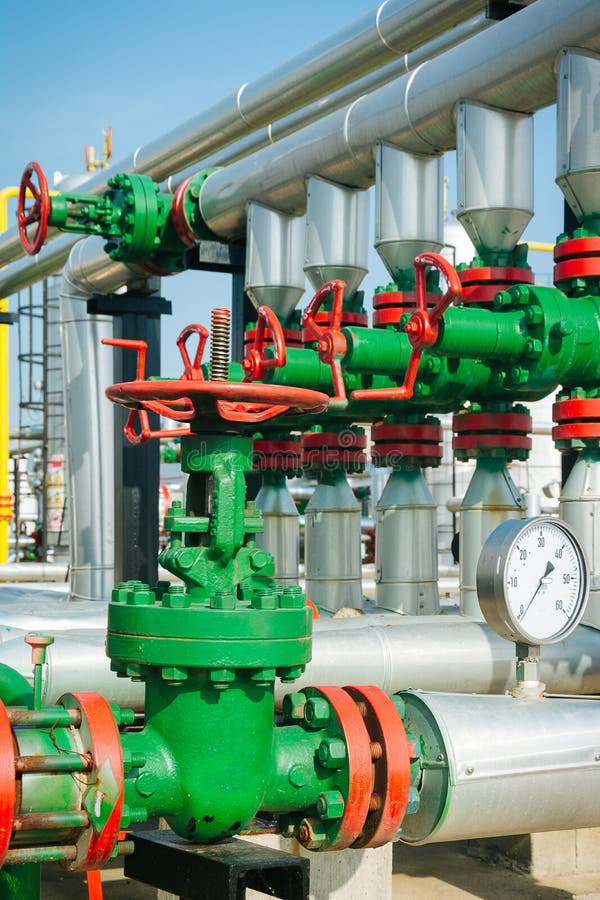 Oil and Gas Pipe Line Valves Stock Photo - Image of handle, pipeline ...