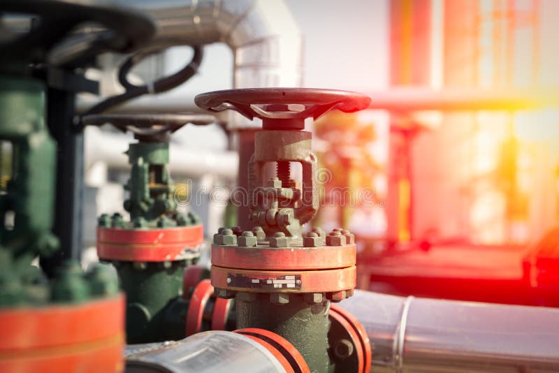 Equipment for Oil and Gas Completion at Drilling RIG Stock Image ...