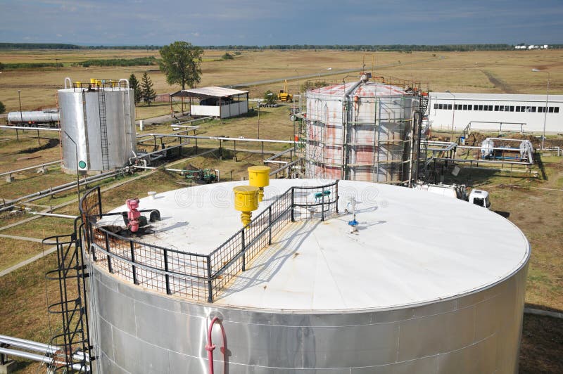 Oil and Gas Processing Plant Stock Image - Image of petroleum, metal ...