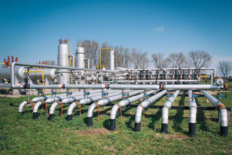 Oil and Gas Processing Plant Stock Photo - Image of plant, industrial ...