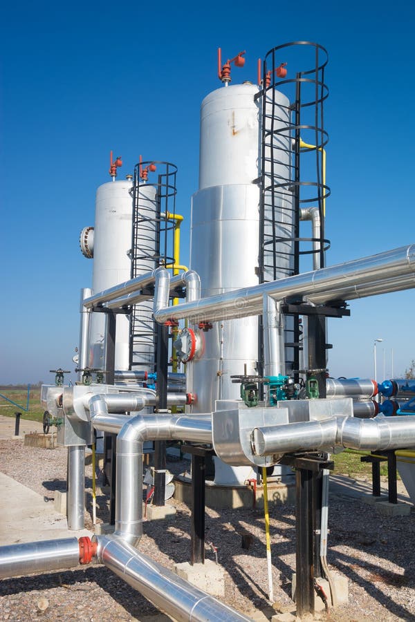 Oil and Gas Processing Plant Stock Image - Image of boiler, gasoline ...