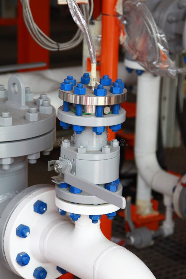 Oil and Gas Processing Plant with Valves Stock Photo - Image of ...