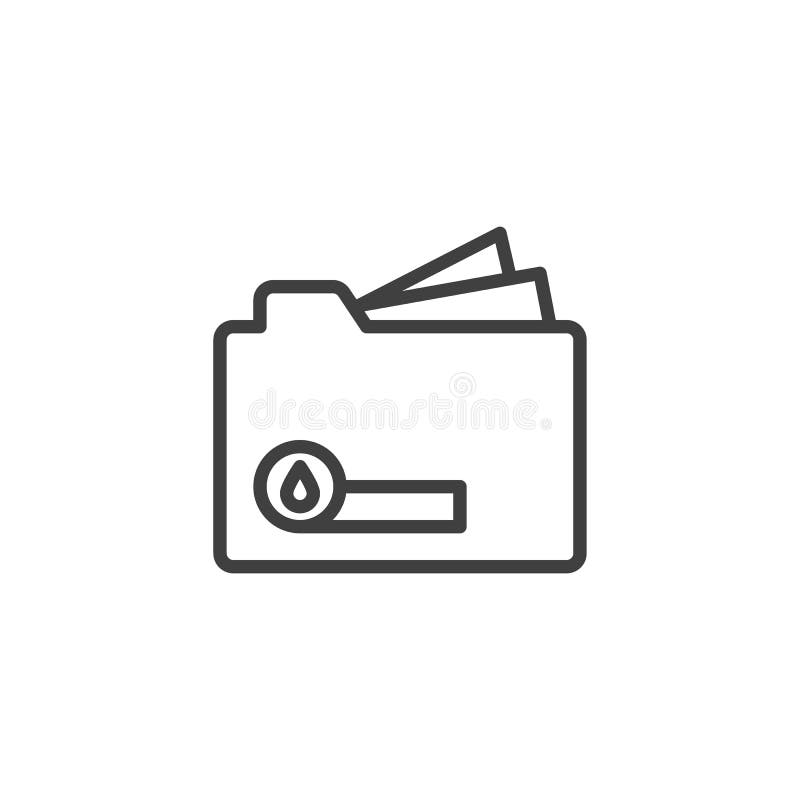 Oil and Gas Production Document Folder Line Icon Stock Vector ... Oil and Gas Production Document Folder Line Icon Stock Vector ...