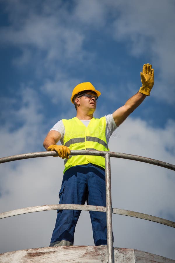 Oil and Gas Production Operator Stock Photo - Image of production ...