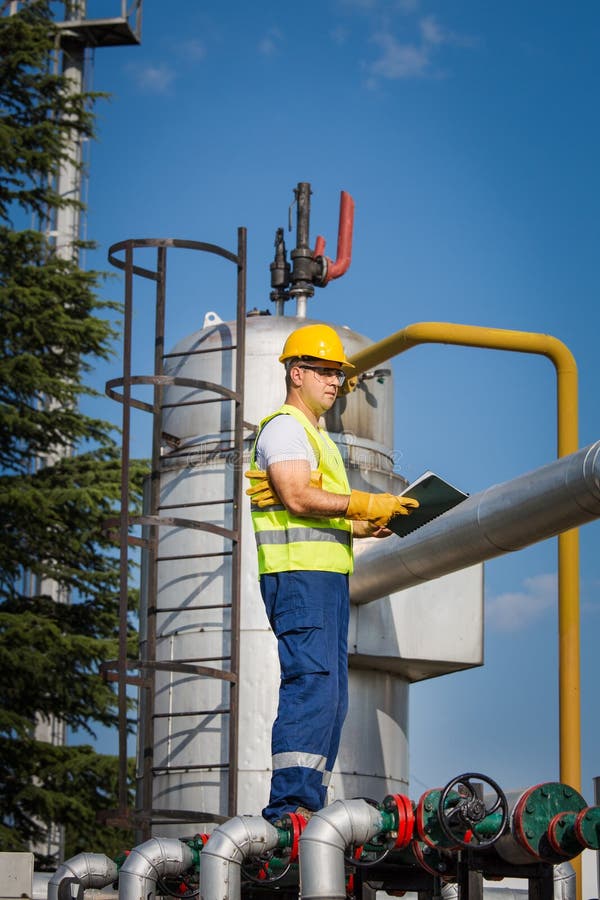 Oil And Gas Production Operator Stock Photo - Image of power, economy ...