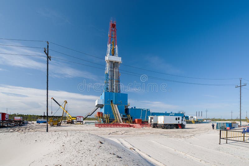 Oil and gas production stock photo. Image of installation - 57236114