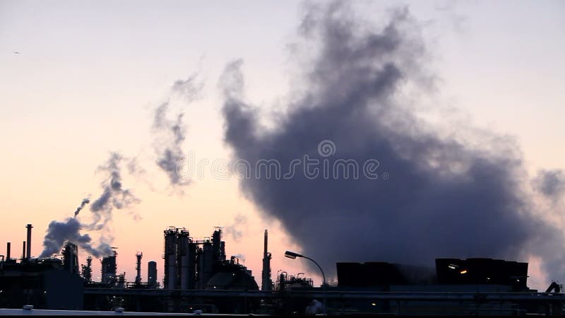 Oil refinery, time lapse stock footage. Video of gasoline - 65253660