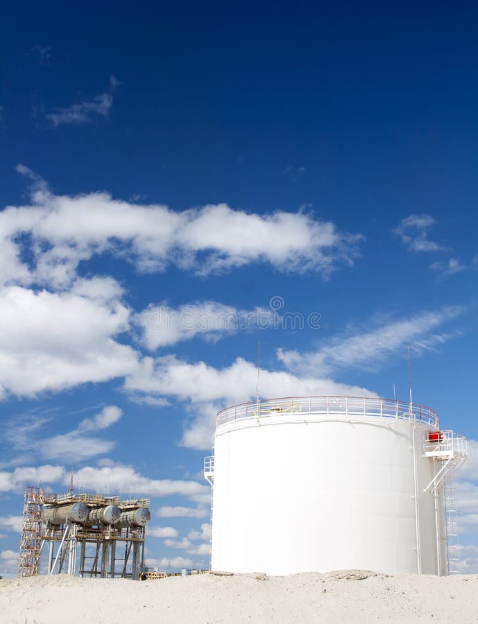Oil and gas refinery stock image. Image of drill, construction - 56922619