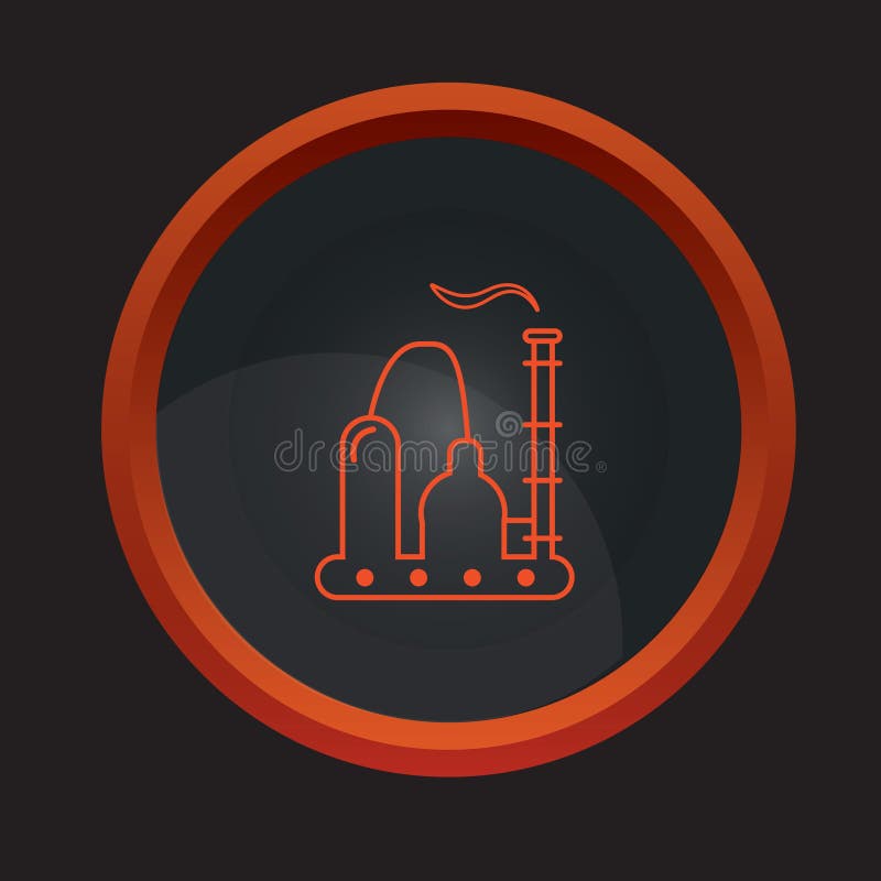 Oil and Gas Refinery. Vector Illustration Decorative Design Stock ...