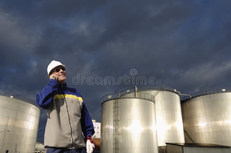 Oil and gas worker stock photo. Image of petrochemical - 26681768