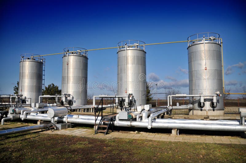 Natural Gas Processing Site Stock Photo - Image of manufacture ...