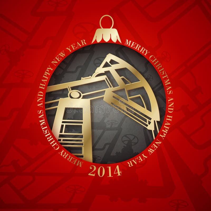 Oil Industry Land Drilling Rig Stock Illustration - Illustration of ...