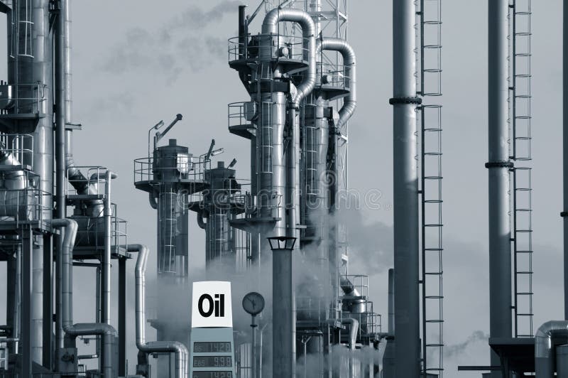 Oil Industry and Commercial Sign Stock Image - Image of commercial ...