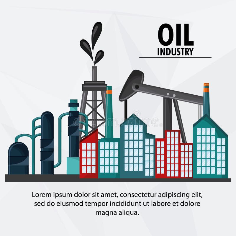 Oil Industry Production Petroleum Icon Stock Vector - Illustration of ...