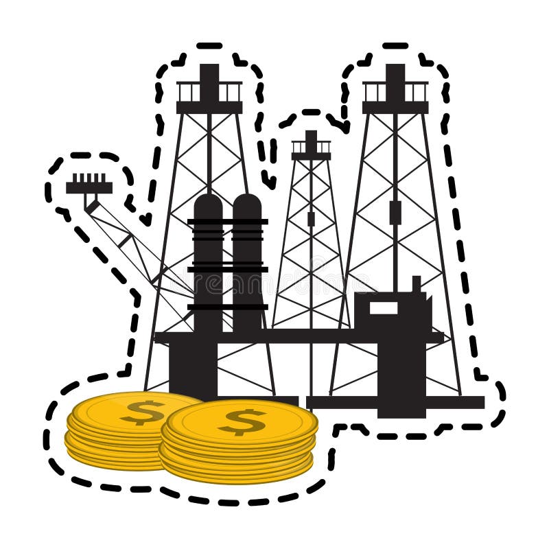Oil Industry Related Icons Image Stock Vector - Illustration of ...