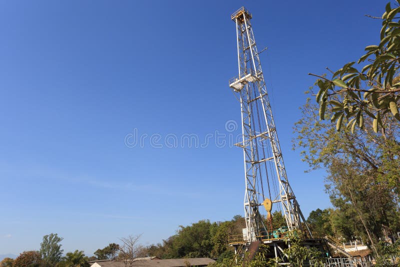 Land drilling rig stock image. Image of drilling, working - 11666693