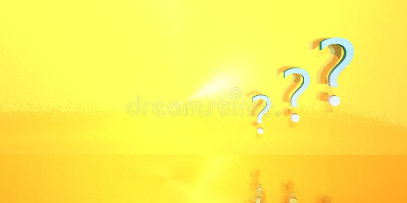 Oil Paint Question Marks Concept . Stock Illustration - Illustration of ...