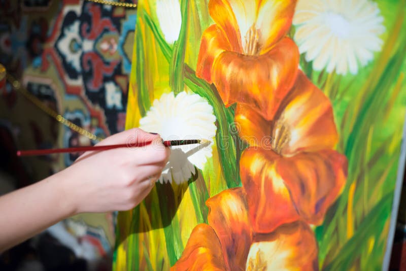 Batik painting stock image. Image of hand, adorable, creativity - 30085997