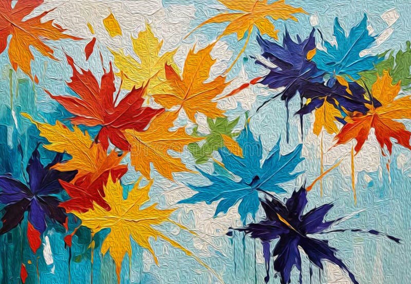 Oil Painting. Abstract Pattern for Printing on Wall Decorations ...