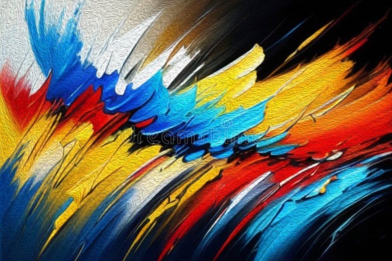 Oil Painting . Abstract Printable Pattern for Wall Decorations Stock ...