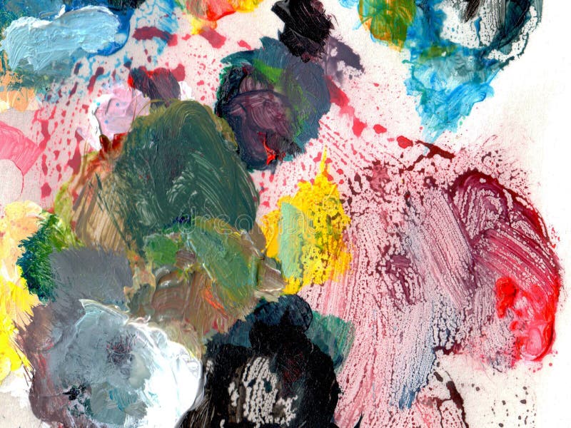 Oil painting color texture stock illustration. Illustration of ...