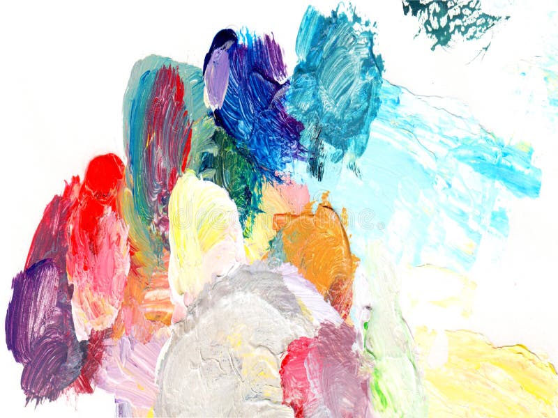 Oil painting color texture stock illustration. Illustration of blue ...