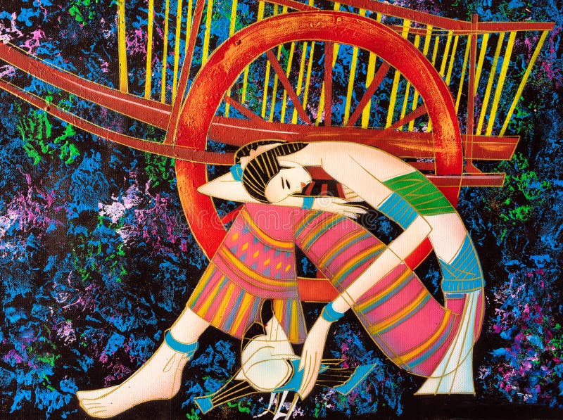 Oil Painting - Myth stock image. Image of paper, element - 77420067