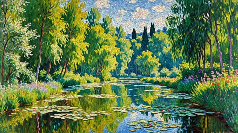 Oil Painting. Pattern for Printing on Wall Decorations, Fabrics, and ...