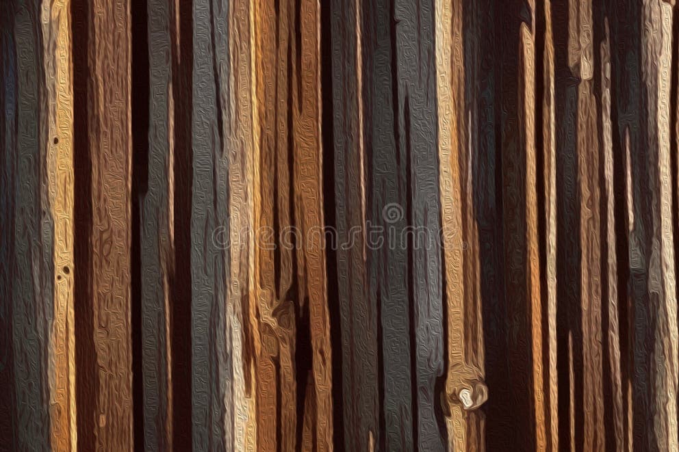 Oil Painting . Wood Structure Pattern Stock Illustration - Illustration ...