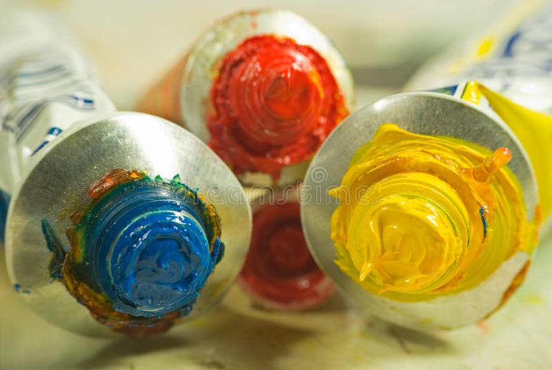 Oil paints tubes stock photo. Image of artistic, grooves - 4933182