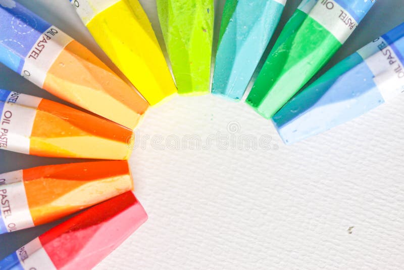Oil Pastel Crayons stock photo. Image of colorful, chalk - 41646340