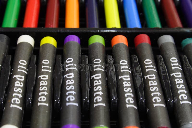 Oil Pastels stock photo. Image of pencils, artistry, illustrating - 1166164