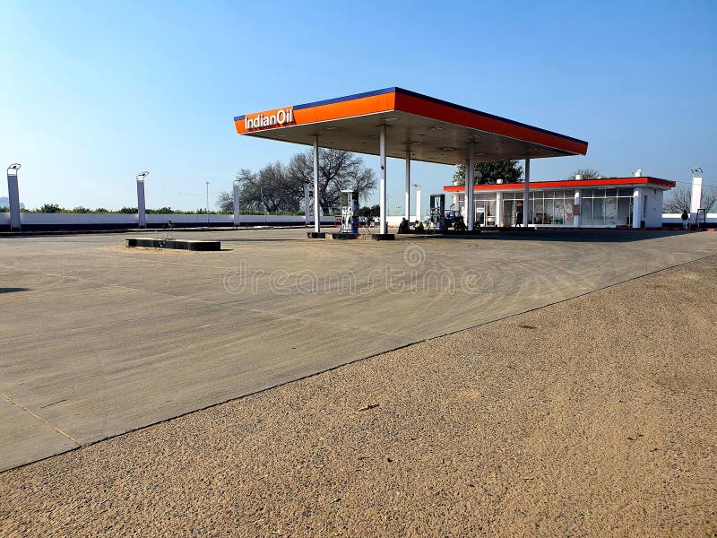 Oil petrol pump in India editorial stock image. Image of diesel - 263499019